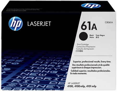Laser Toner - HP Original Replacement for HP 61A C8061A Black was ...