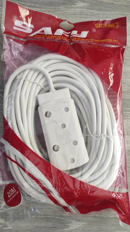 Noble Safy 20m Multi Plug Coupler Extension Cord – Proximate Infotech