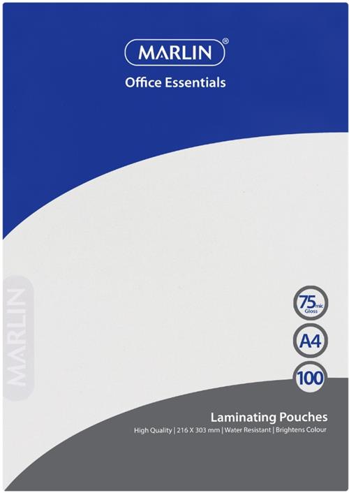 Marlin Office Essentials A4 Laminating Pouches – Proximate Infotech